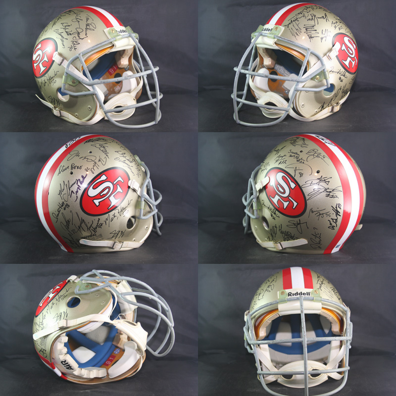 Real Stuff Sports Game Used Football Helmets